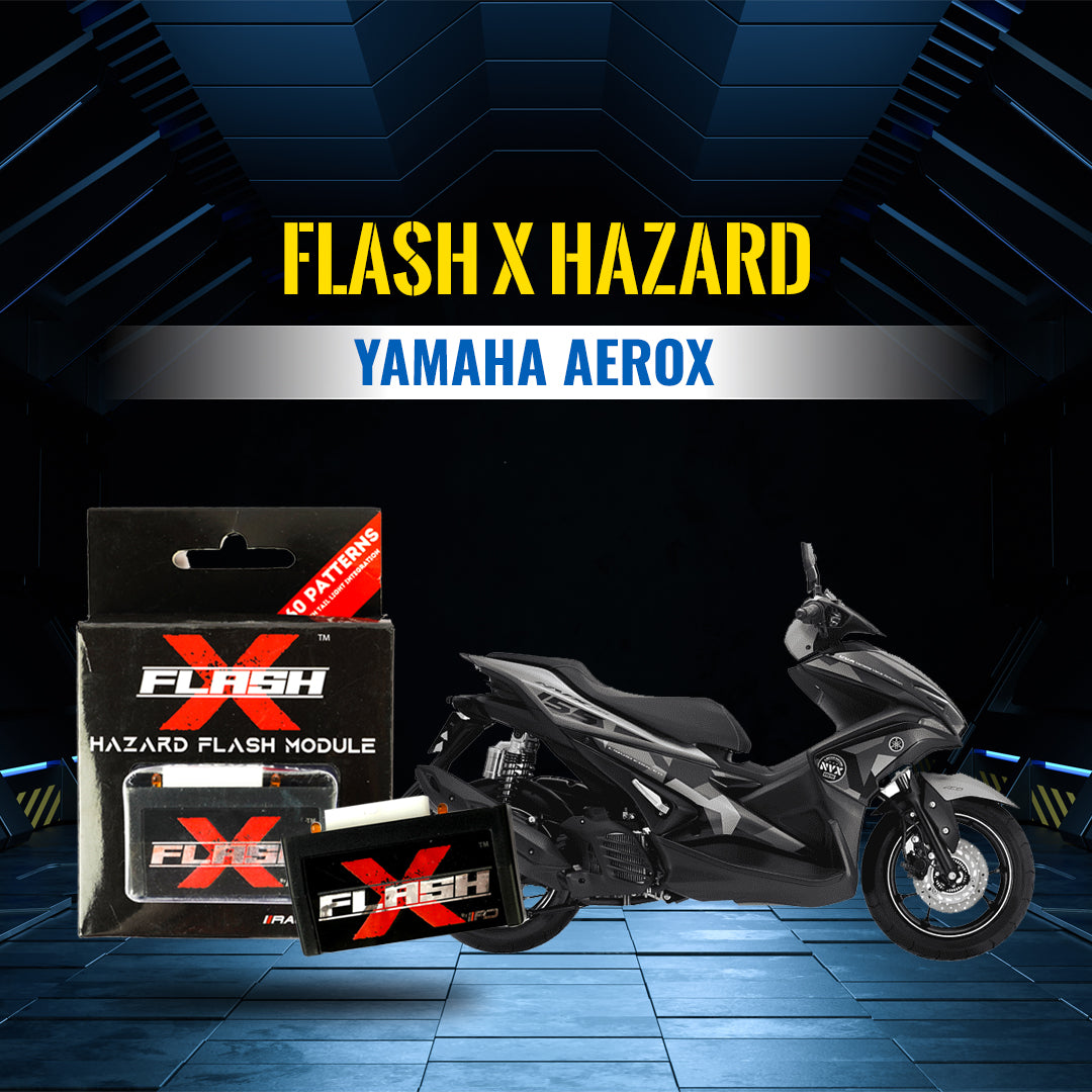 Flash X Hazard Module for Yamaha Aerox | Plug & Play Indicator Flasher